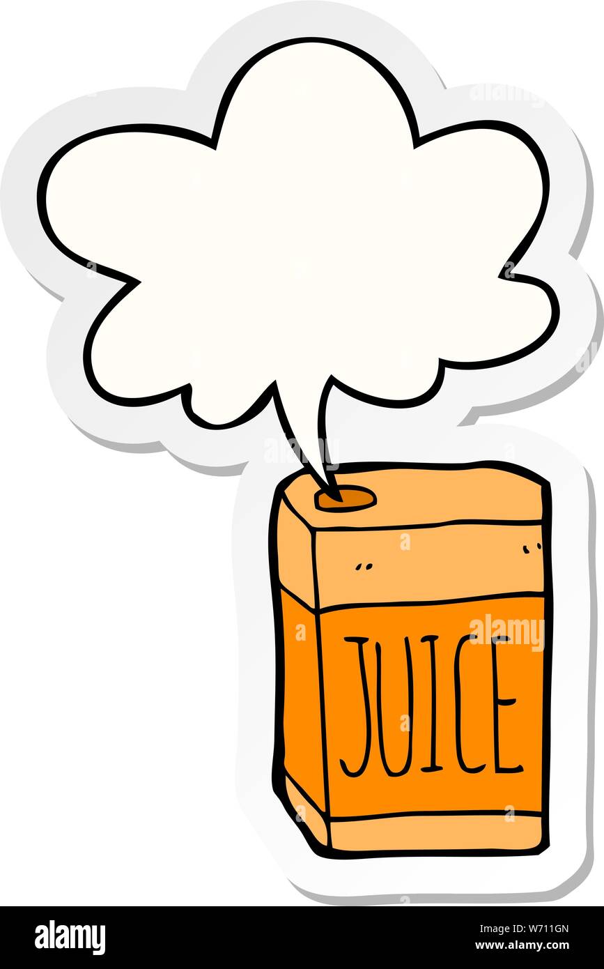 Freehand drawn cartoon juice box hi-res stock photography and images ...