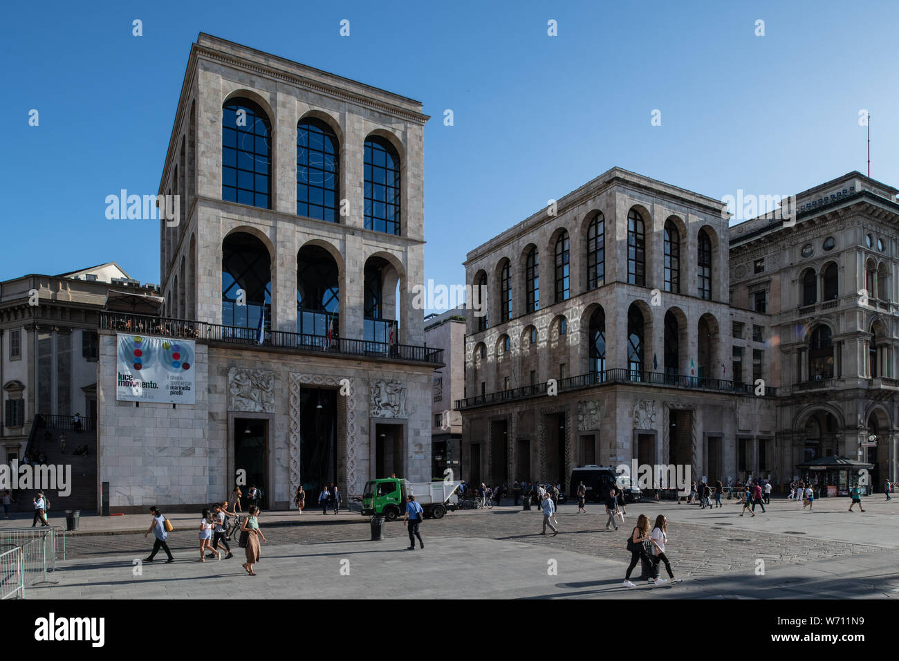 Milan, Italy - 30 June 2019: View of Building of Arengario, Museo del ...