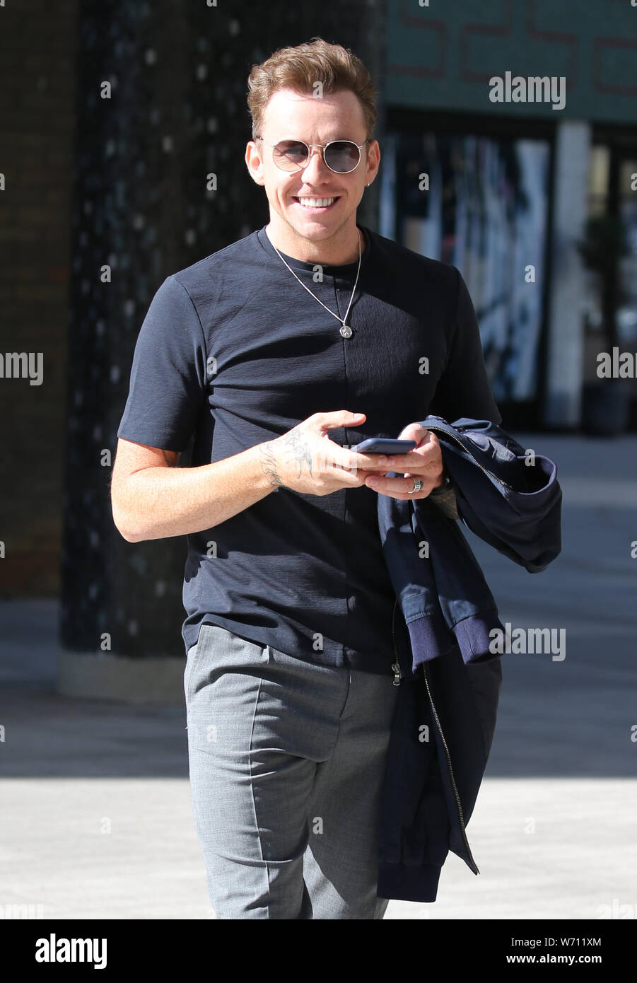 Danny Jones outside ITV Studios Featuring: Danny Jones Where: London ...