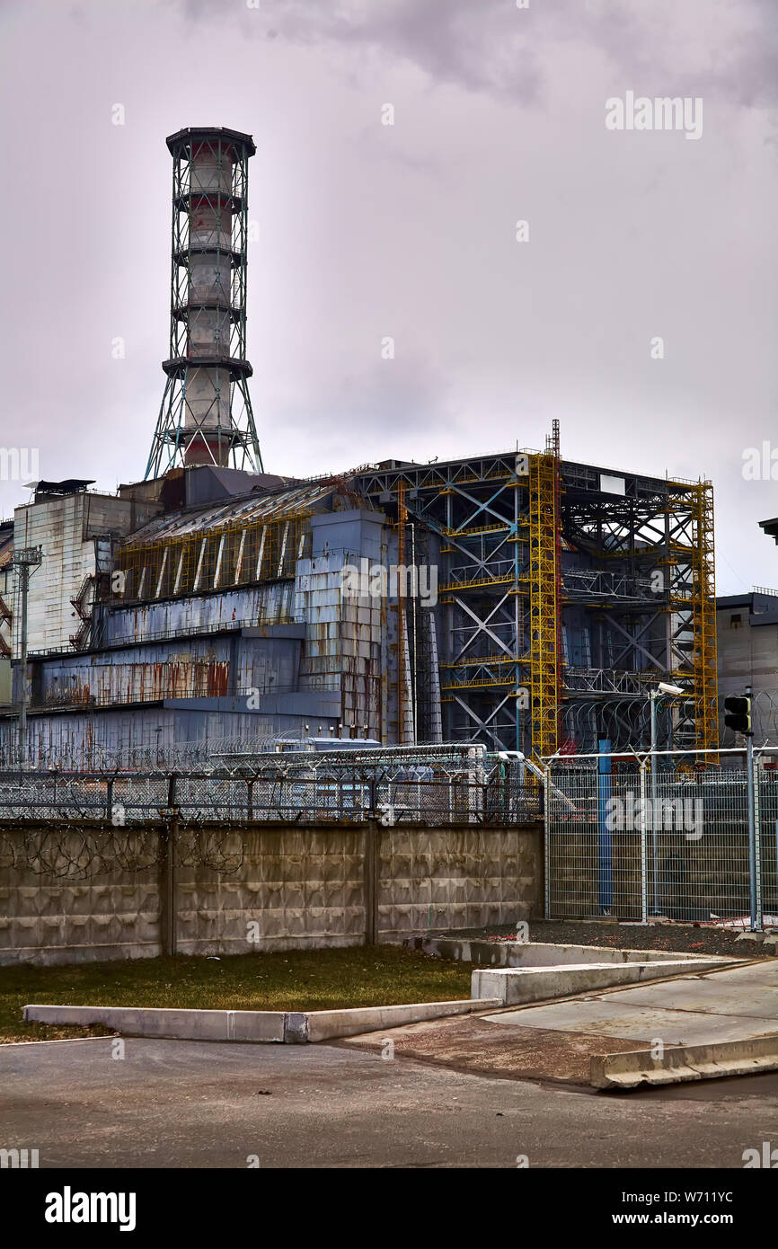 Chernobyl Nuclear Power Plant in Chernobyl Exclusion Zone Stock Photo ...
