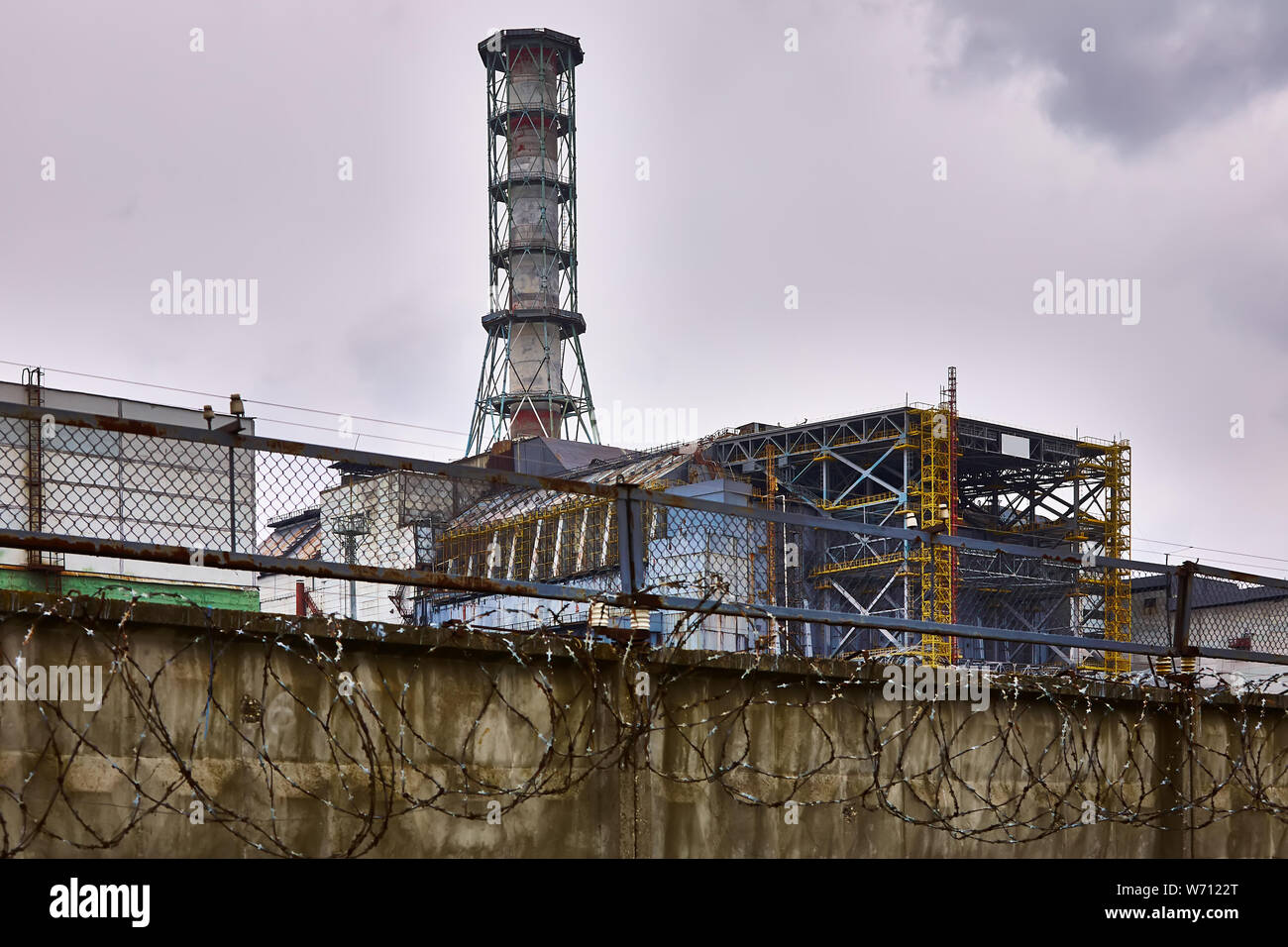 Chernobyl Nuclear Power Plant in Chernobyl Exclusion Zone Stock Photo ...