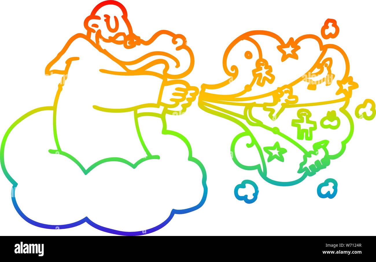 God with rainbow Stock Vector Images - Alamy