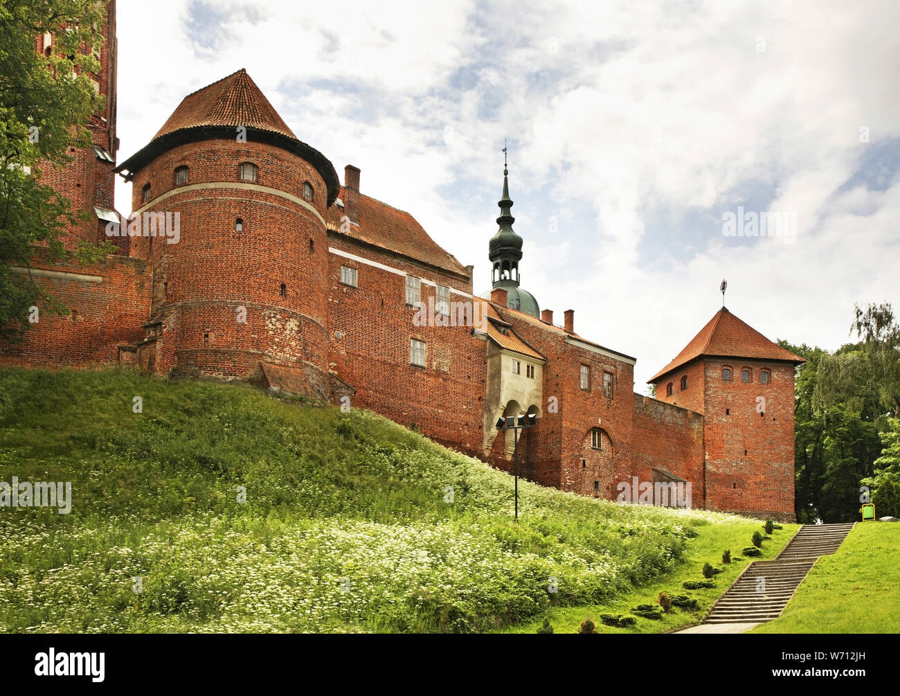 Castle walls at Cathedral hill in Frombork. Poland Stock Photo - Alamy