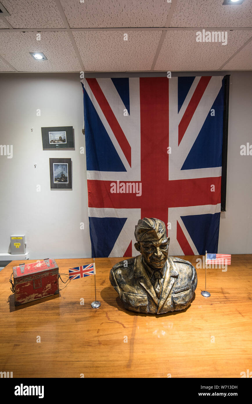 Gibraltar, Europe, March, 2016. This command and control bunker was ...