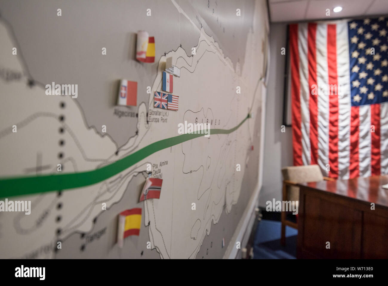 Gibraltar, Europe, March, 2016. This command and control bunker was ...