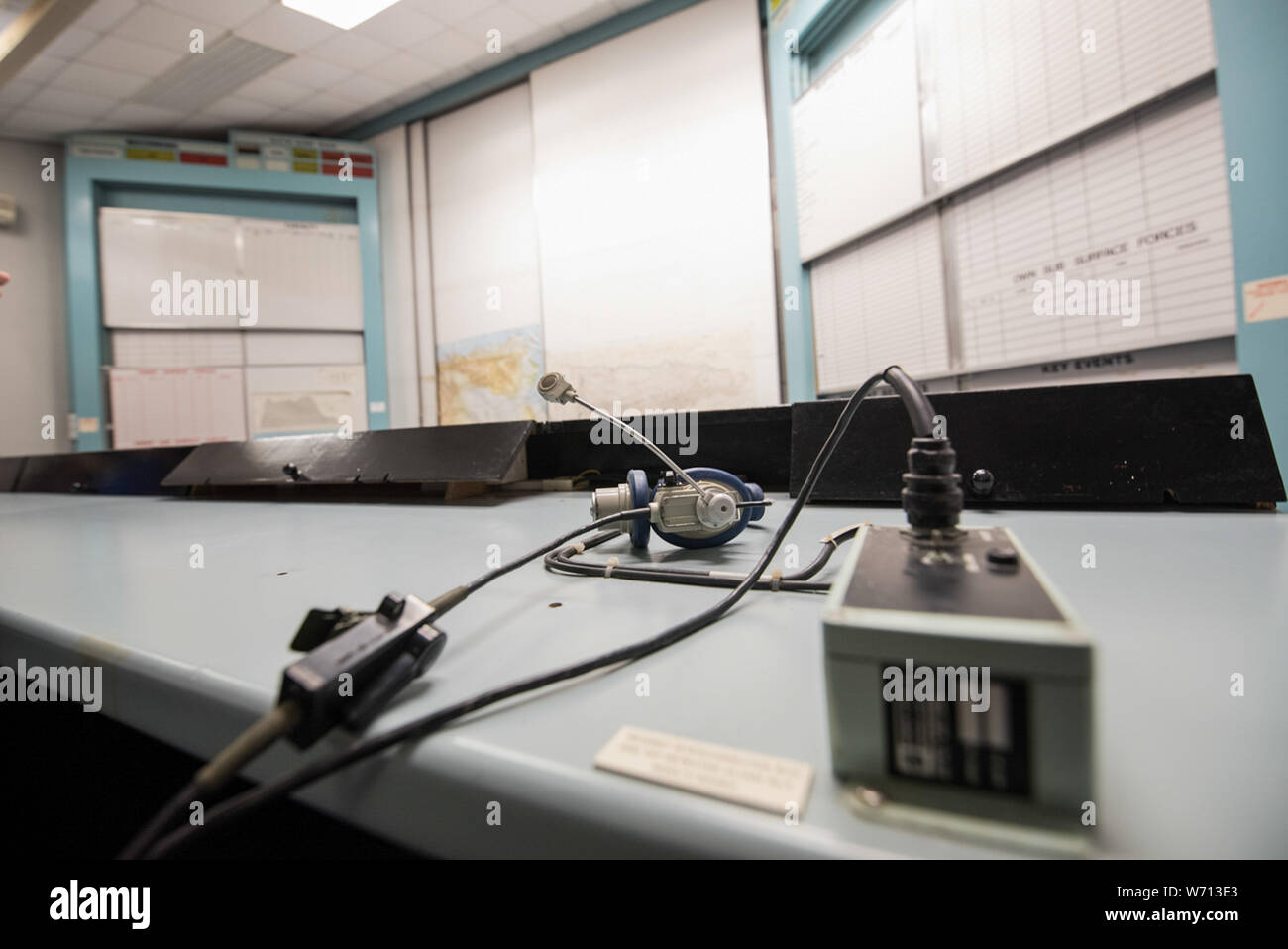 Gibraltar, Europe, March, 2016. This command and control bunker was ...