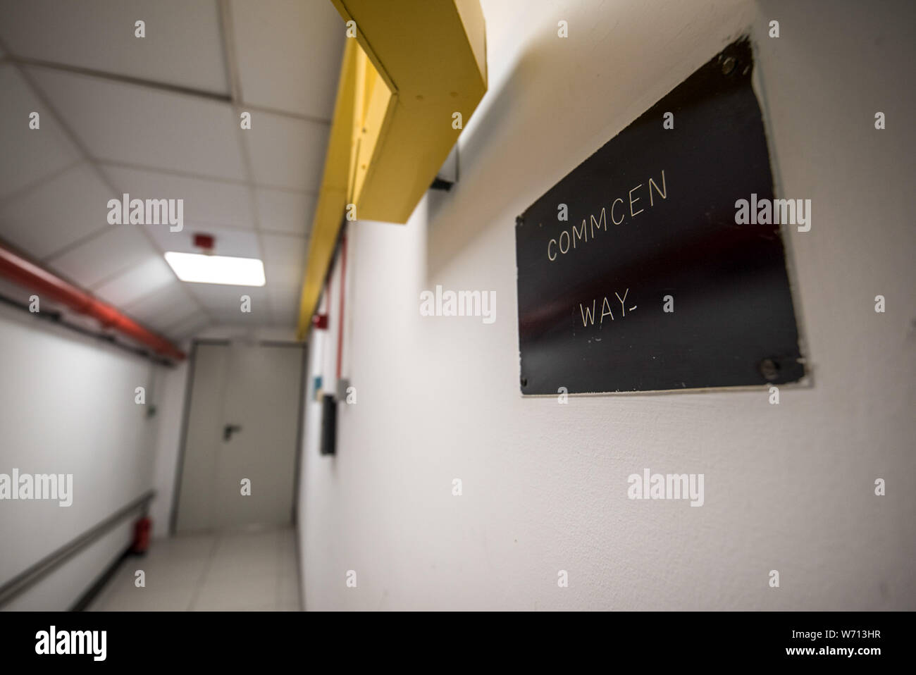 Gibraltar, Europe, March, 2016. This command and control bunker was ...