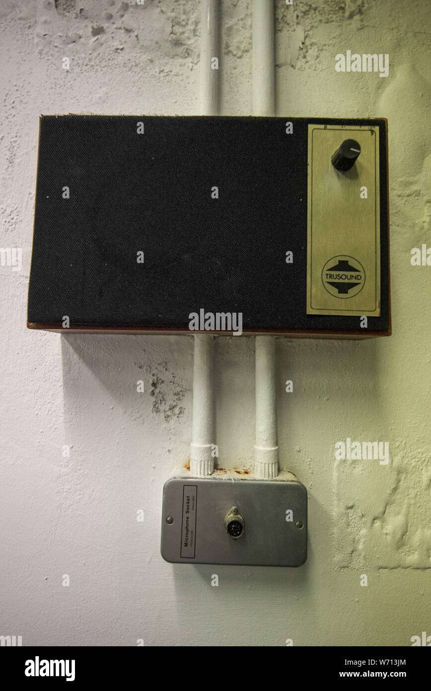 Gibraltar, Europe, March, 2016. This command and control bunker was ...