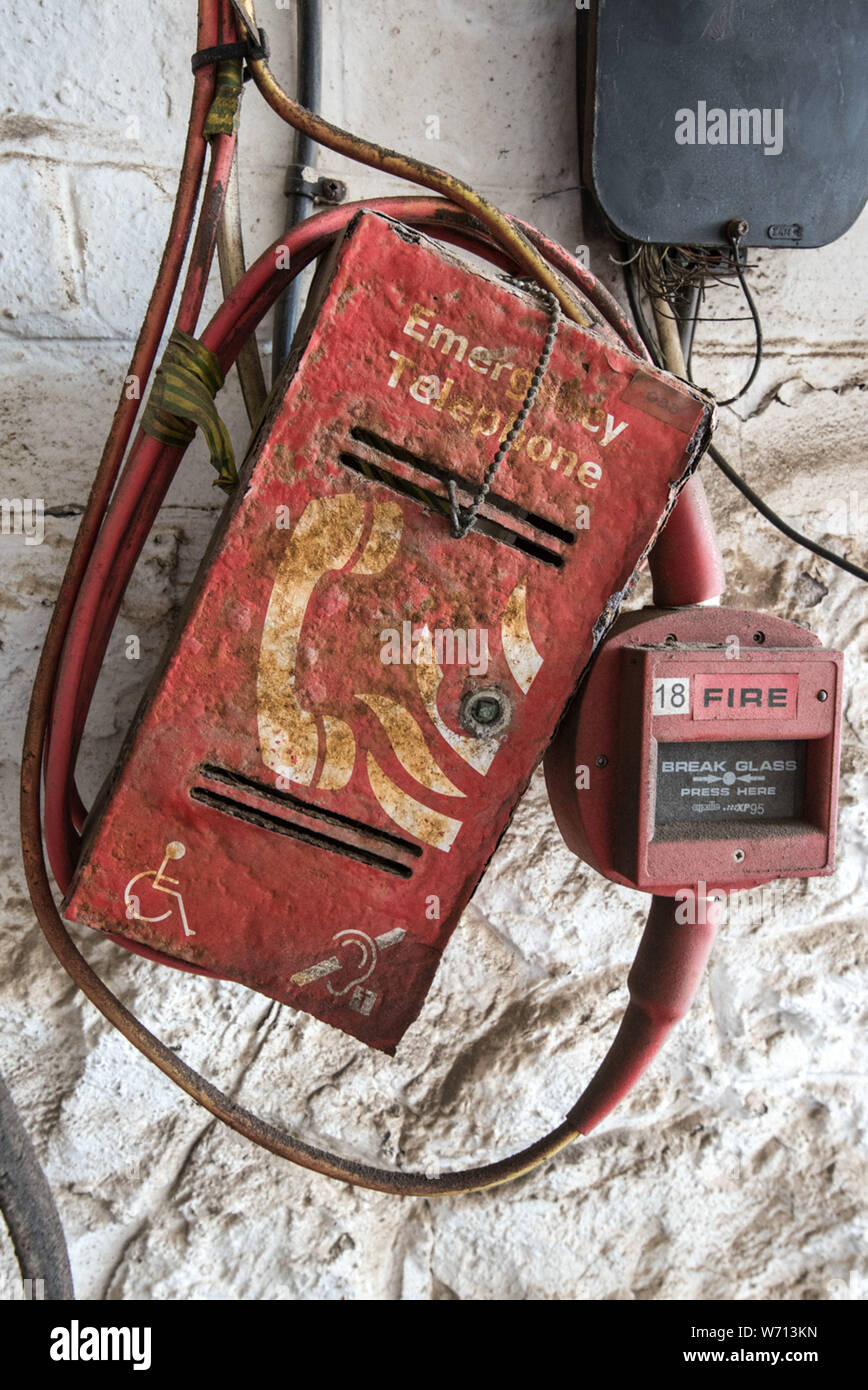 Gibraltar, Europe, March, 2016. This command and control bunker was ...