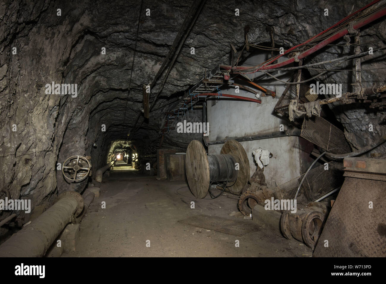 Gibraltar, Europe, March, 2016. This command and control bunker was ...