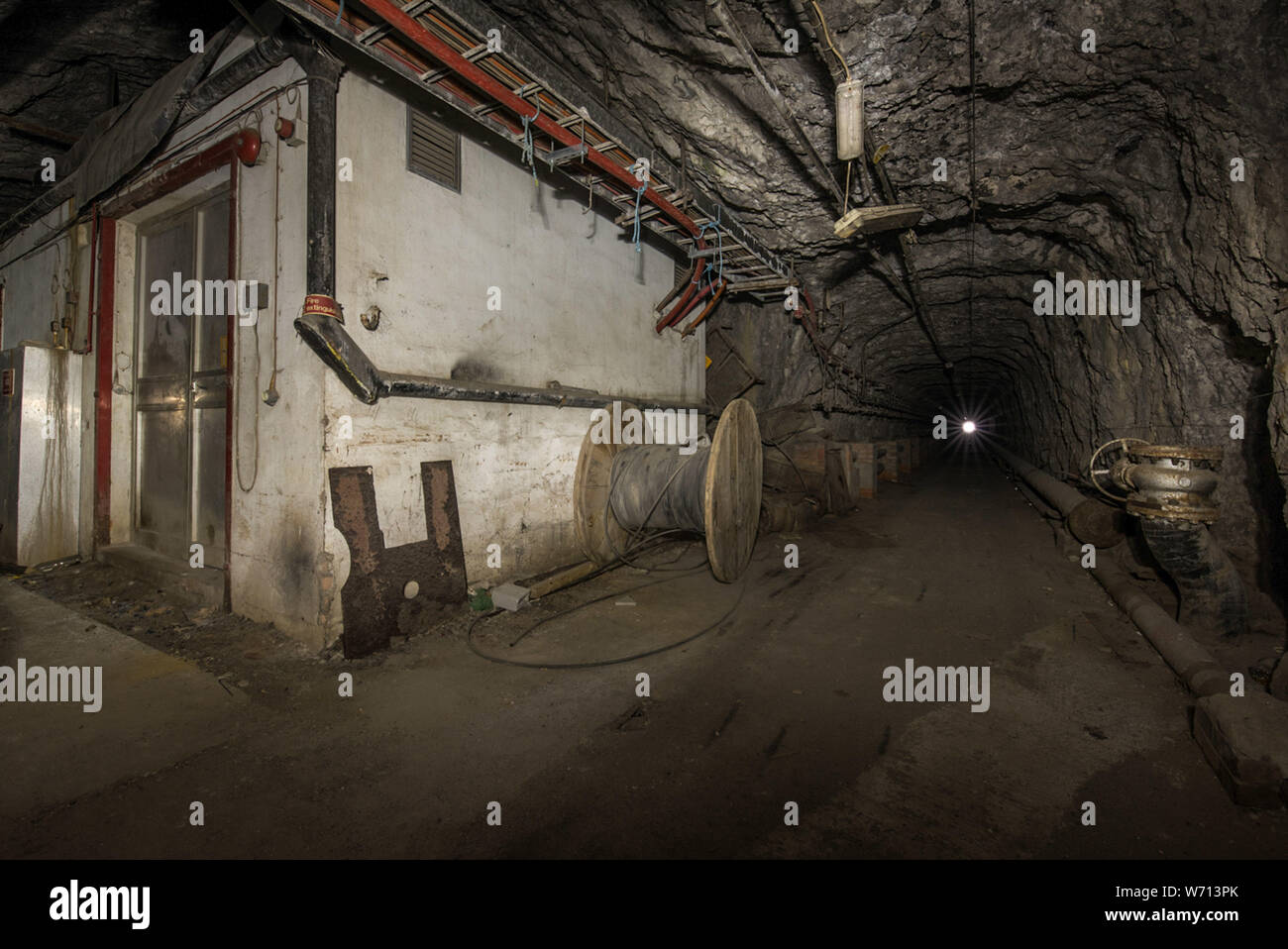 Gibraltar, Europe, March, 2016. This command and control bunker was ...