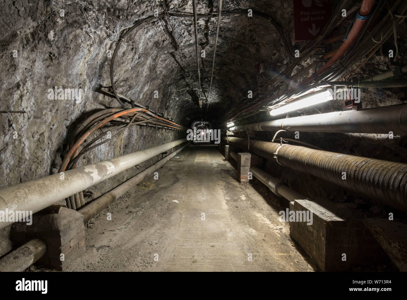 Gibraltar, Europe, March, 2016. This command and control bunker was ...