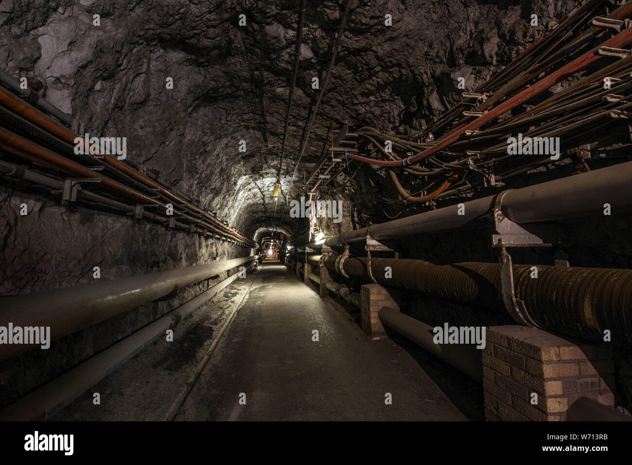 Gibraltar, Europe, March, 2016. This command and control bunker was ...