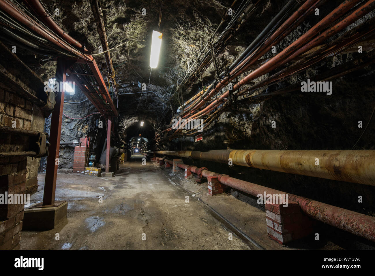 Gibraltar, Europe, March, 2016. This command and control bunker was ...
