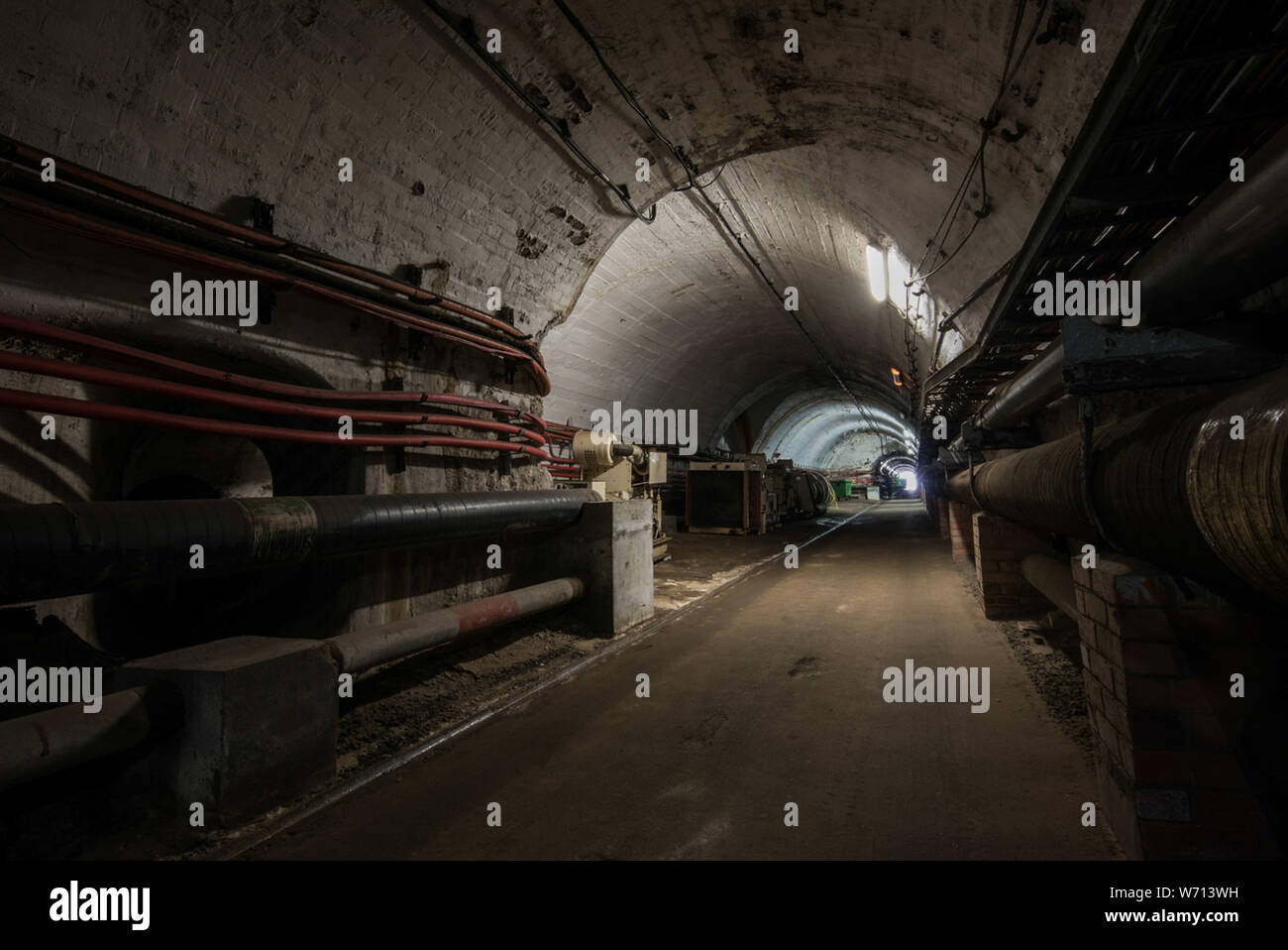 Gibraltar, Europe, March, 2016. This command and control bunker was ...