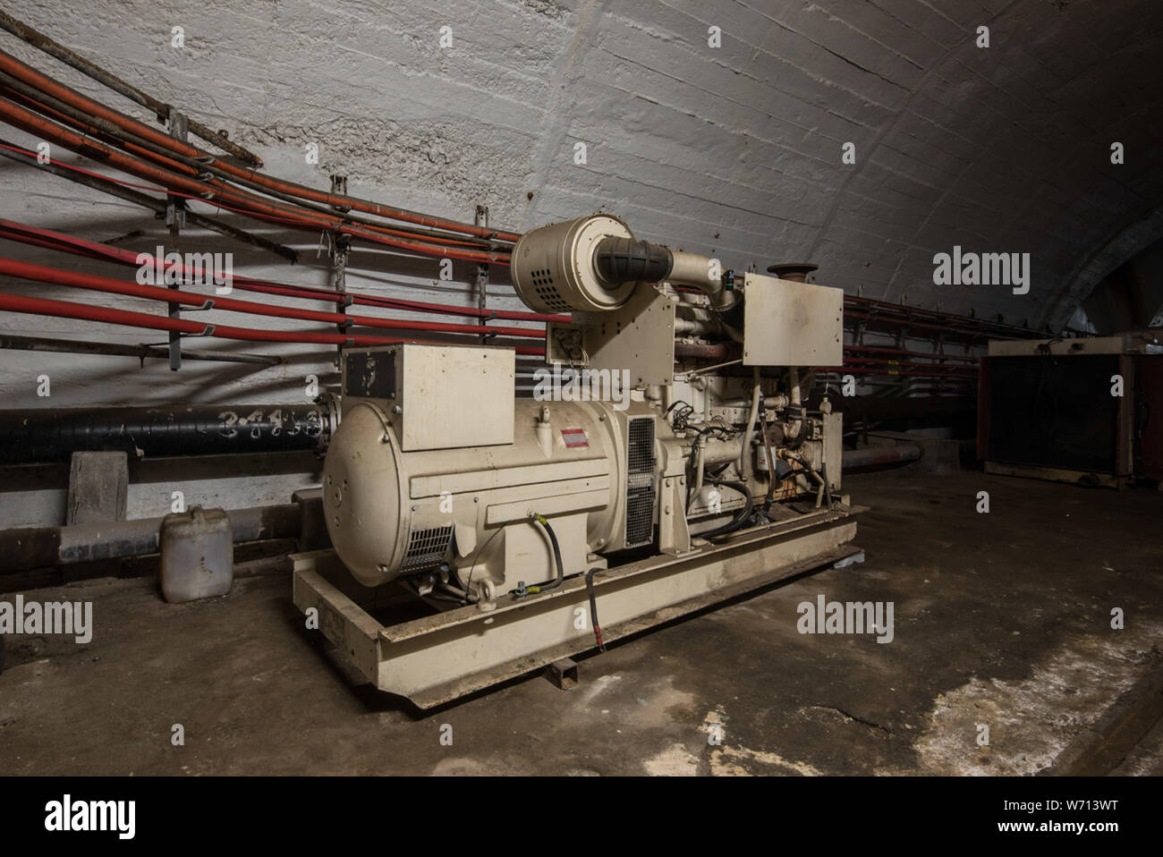 Gibraltar, Europe, March, 2016. This command and control bunker was ...