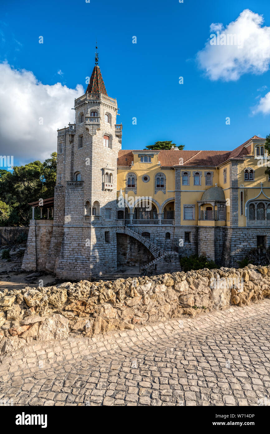 beautiful building of Museum Condes de Castro Guimaraes in Cascais ...