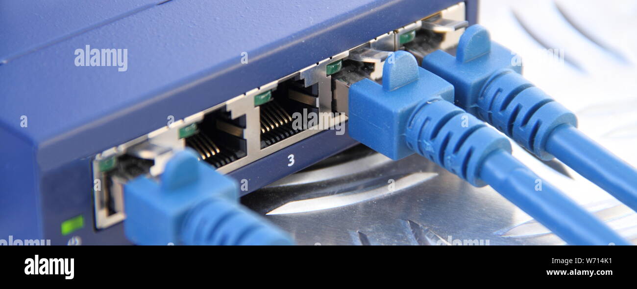 Cat6 cable plug in hi-res stock photography and images - Alamy