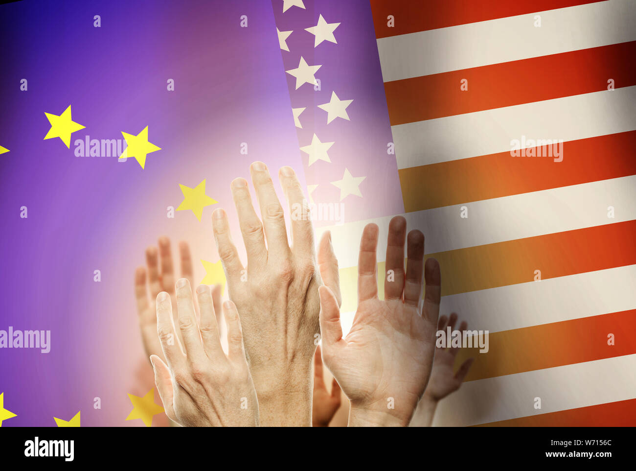 Human hands raising hand hi-res stock photography and images - Alamy