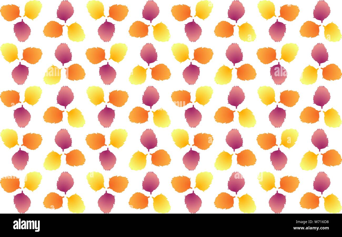 Colorful gradient autumn leaves on Cut Out Stock Images & Pictures - Alamy