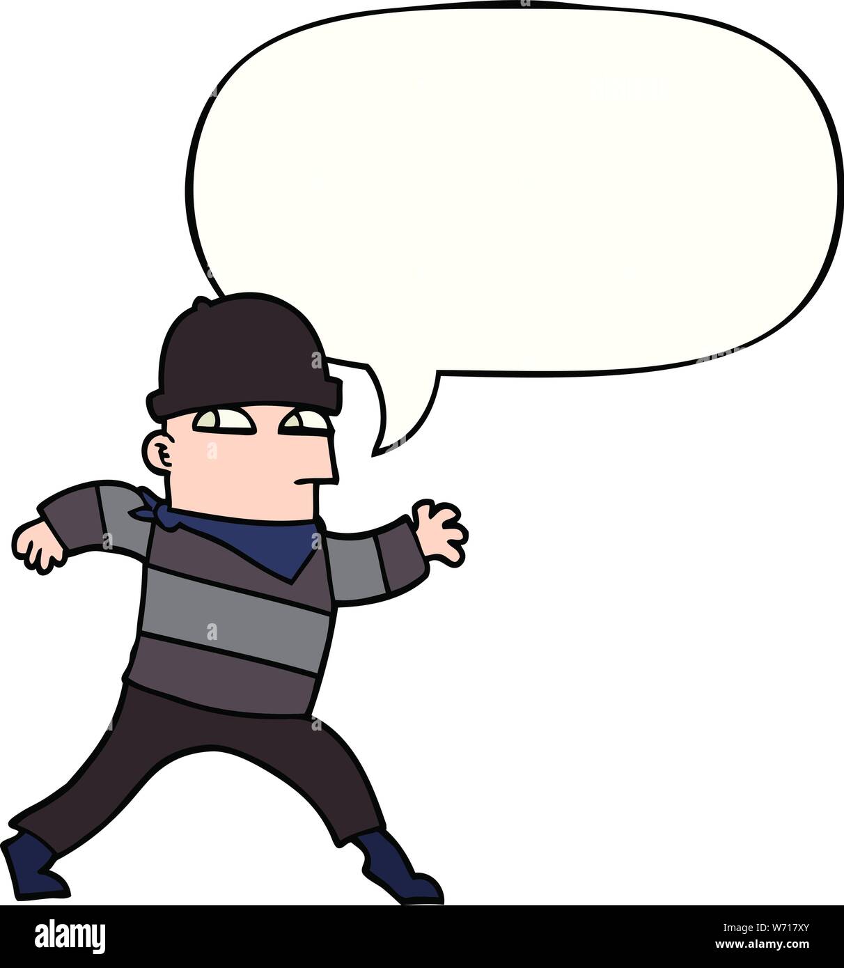 Sneaking cartoon man Stock Vector Images - Alamy