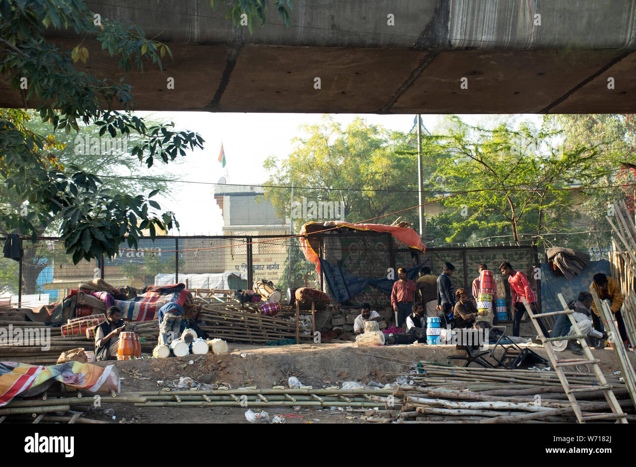 Life and lifestyle of Indian and foreigners people at beside road of ...