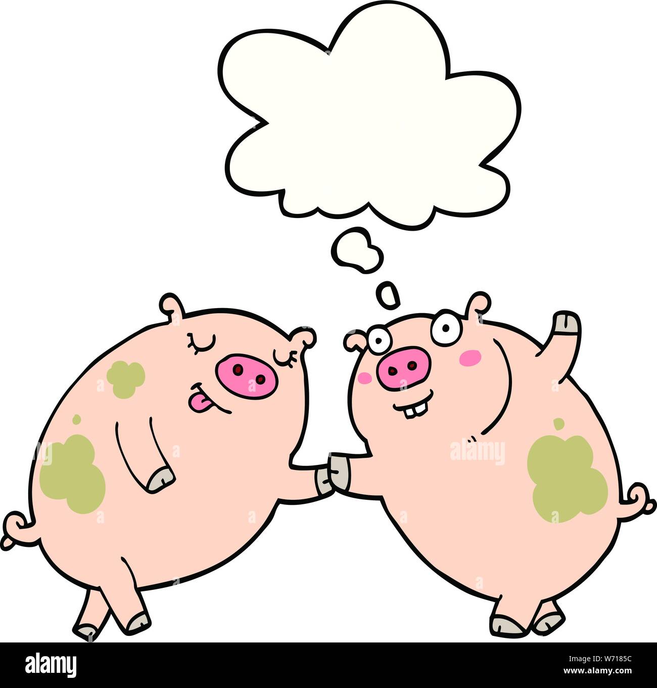 Dancing pigs Stock Vector Images - Alamy