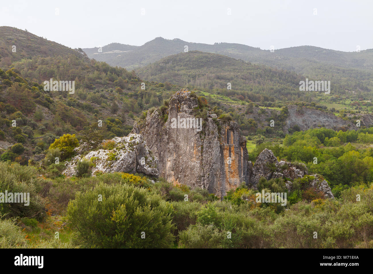 The rock of Chasampoulia, Kidasi, Paphos. Cyprus countryside Stock ...