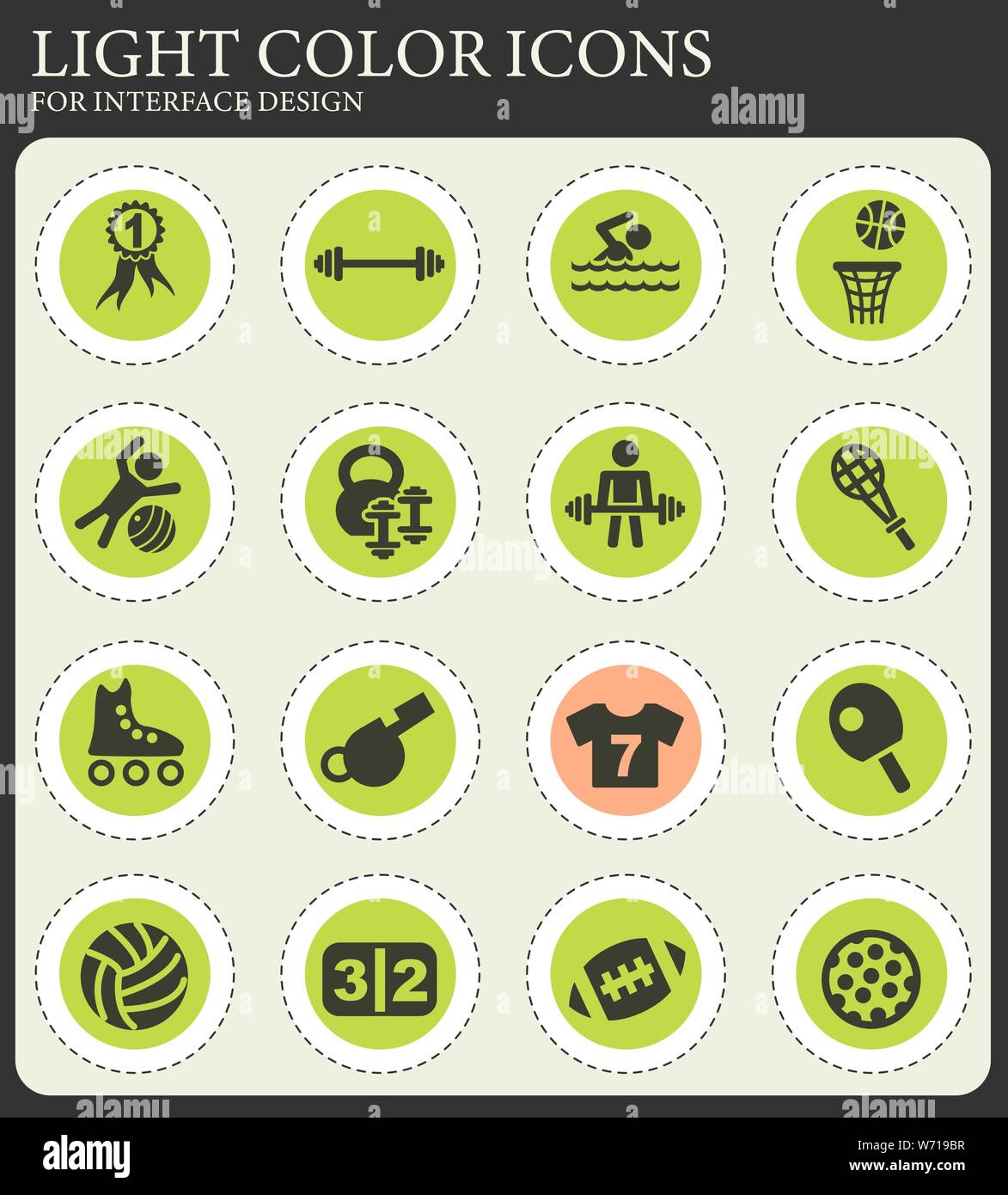sport web icons for user interface design Stock Vector Image & Art - Alamy