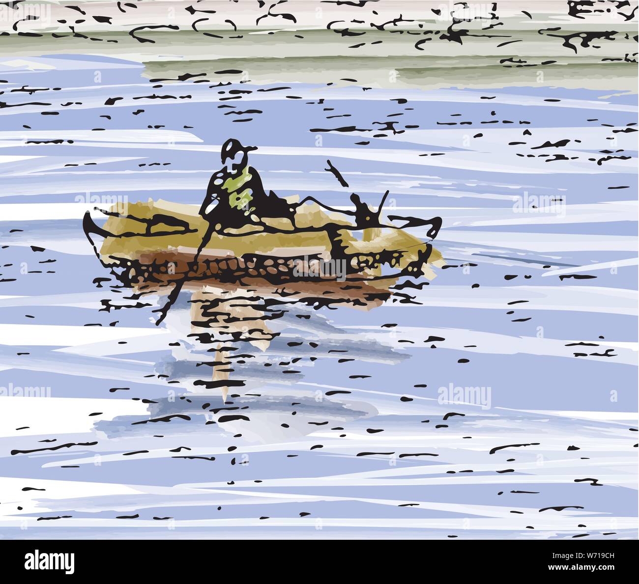 Silhouette silence Stock Vector Images - Alamy