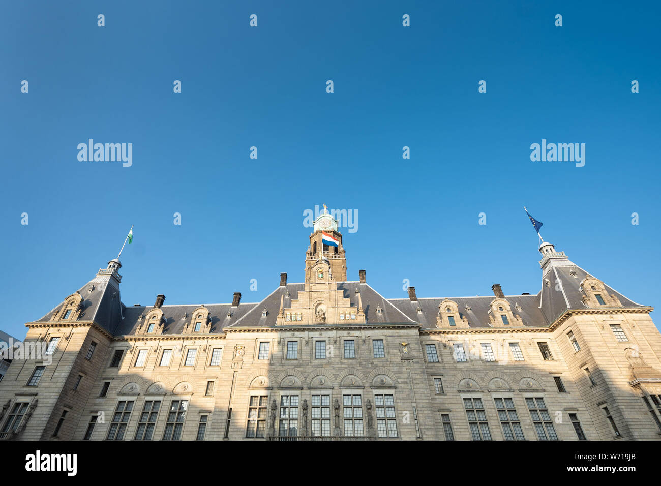 ROTTERDAM, 30-07-2019, Rotterdam landmarks , Rotterdam Town hall ...