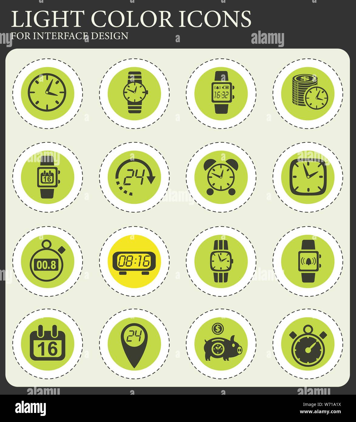 time web icons for user interface design Stock Vector Image & Art - Alamy