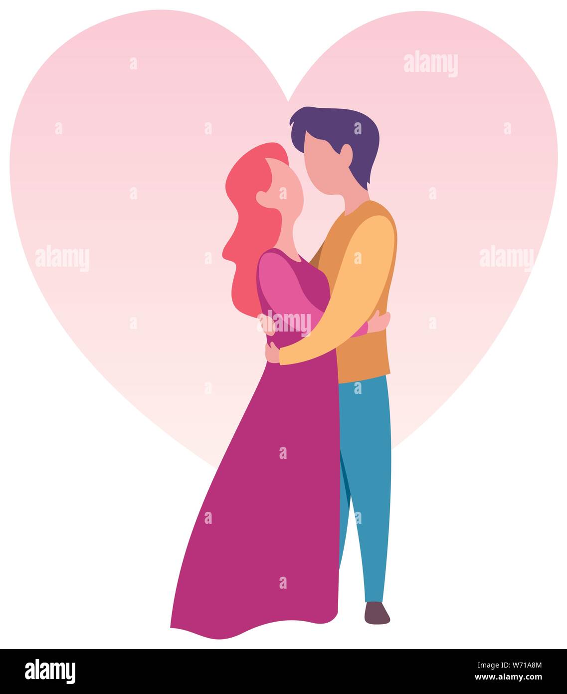 Romantic in love young Cut Out Stock Images & Pictures - Alamy