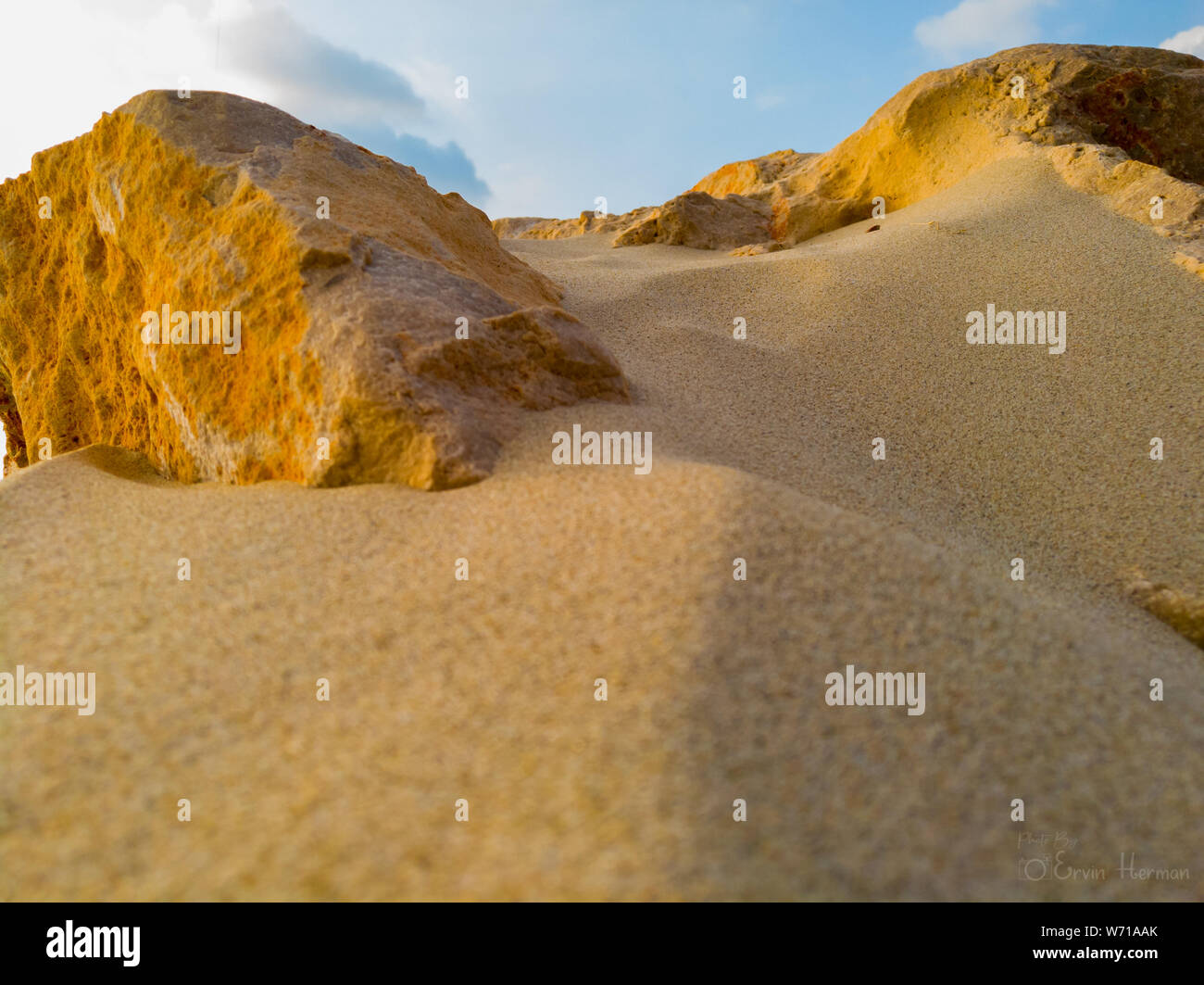 miniature sand dune on the beach(photo was taken in northern Israel ...