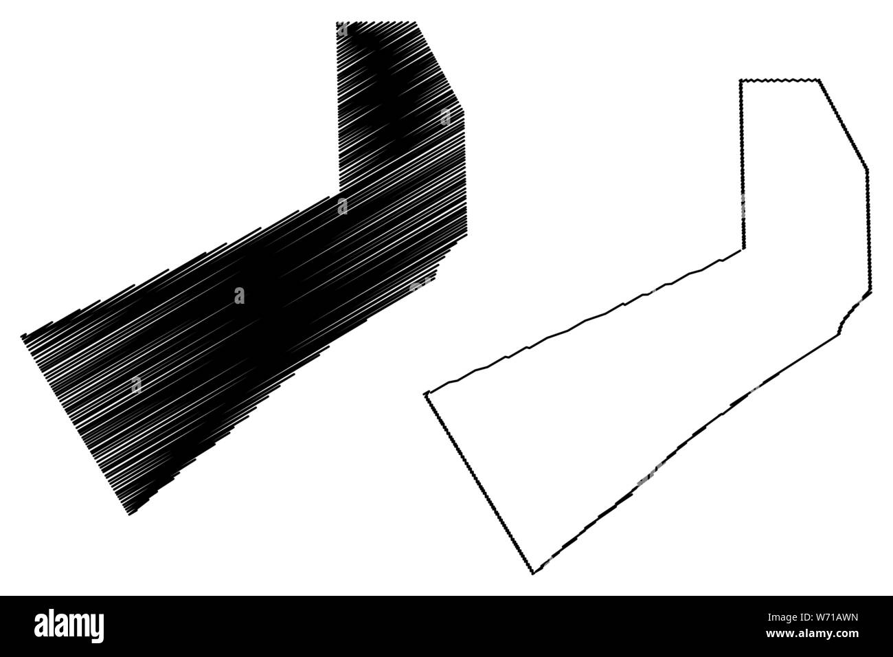 Lower Shabelle region (Federal Republic of Somalia, Horn of Africa) map ...