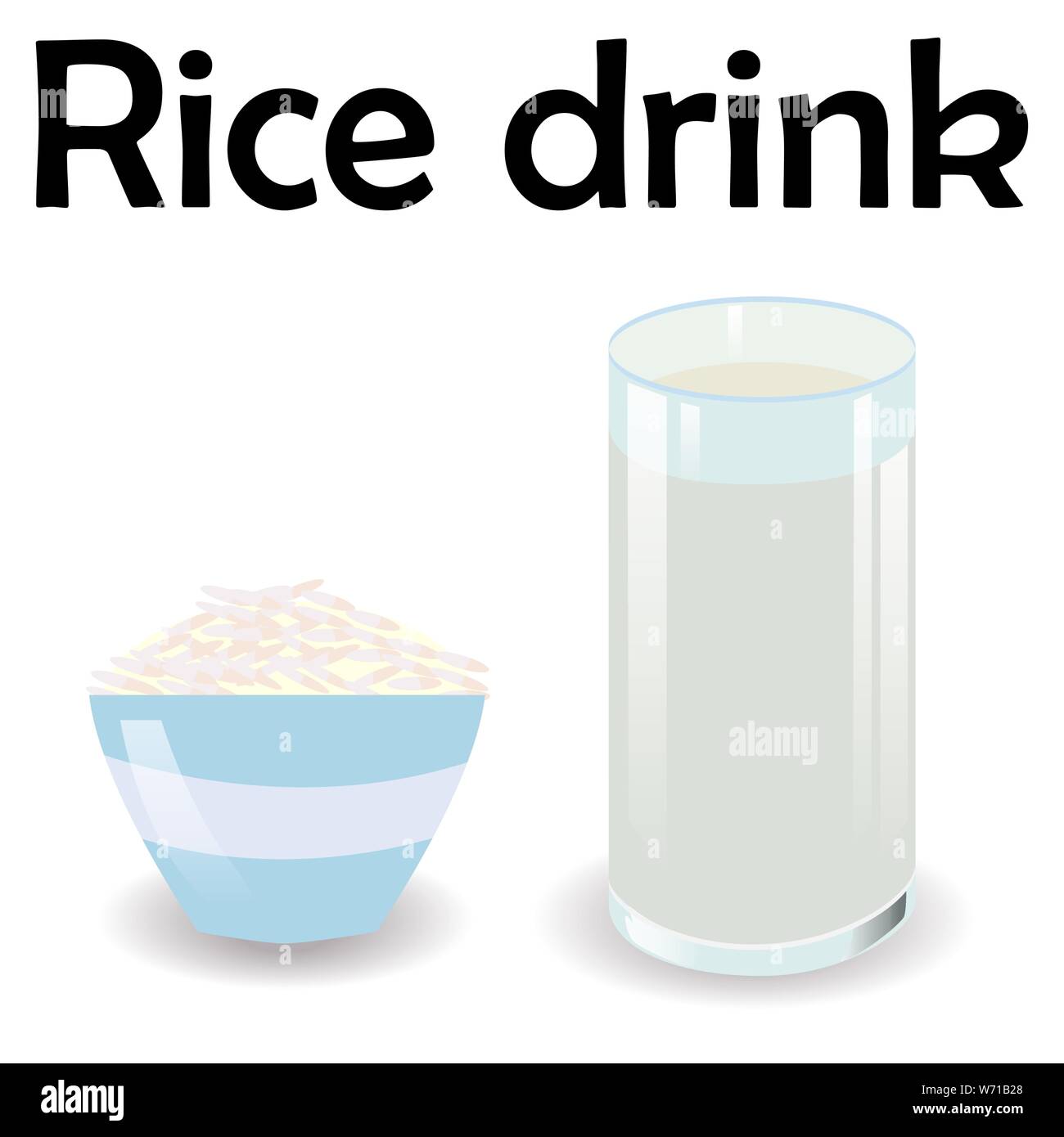 Grains of rice falling Stock Vector Images - Alamy