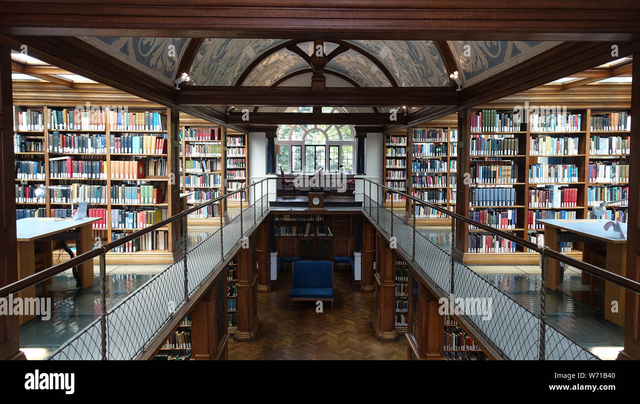 Library in Newnham College Cambridge England Stock Photo - Alamy