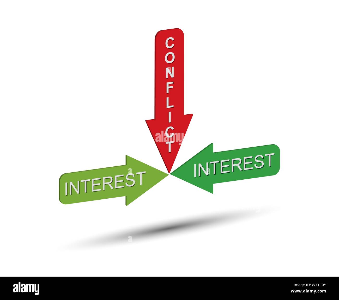Conflict of interest vector vectors hi-res stock photography and images ...