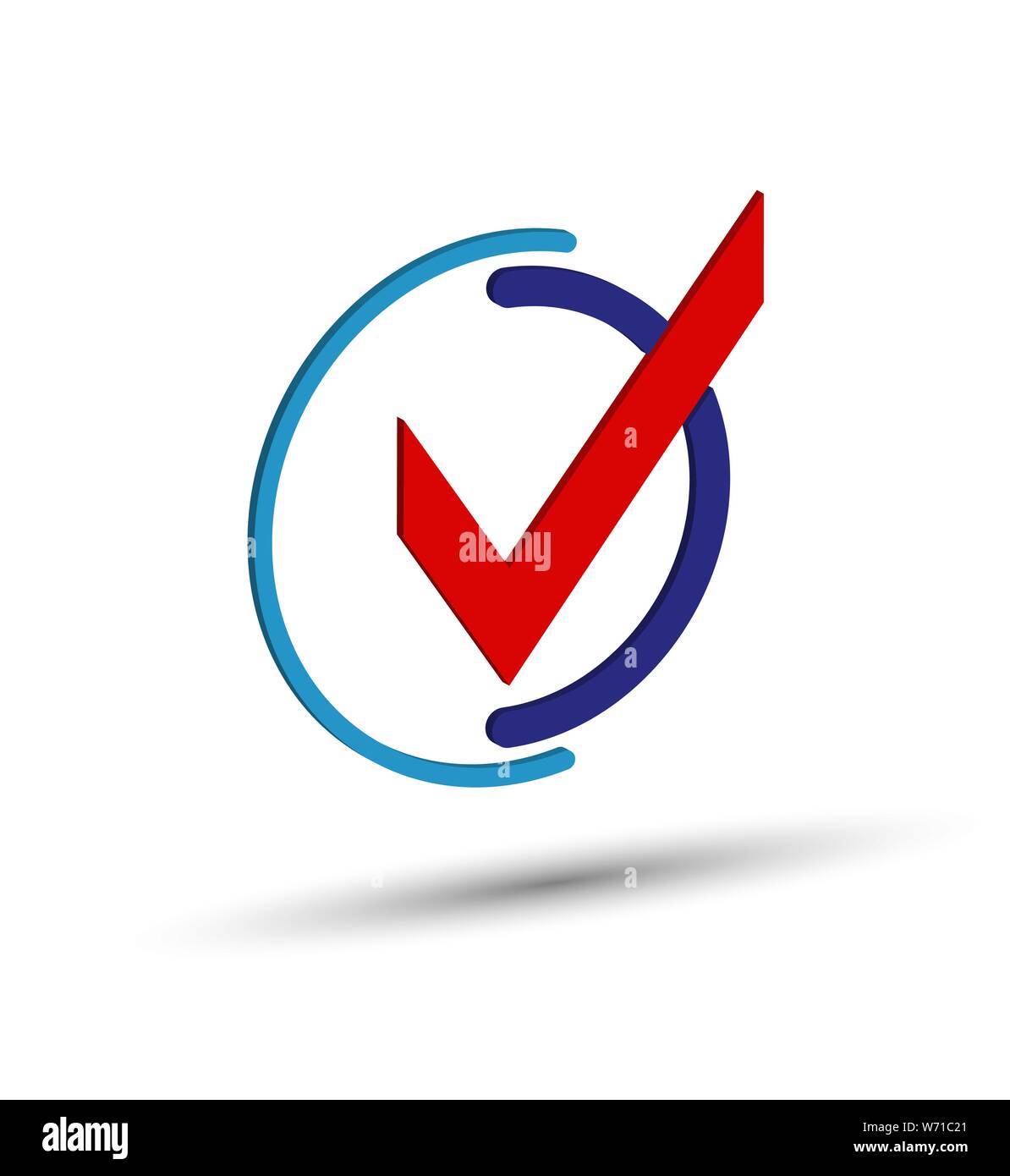 Red tick Stock Vector Images - Alamy