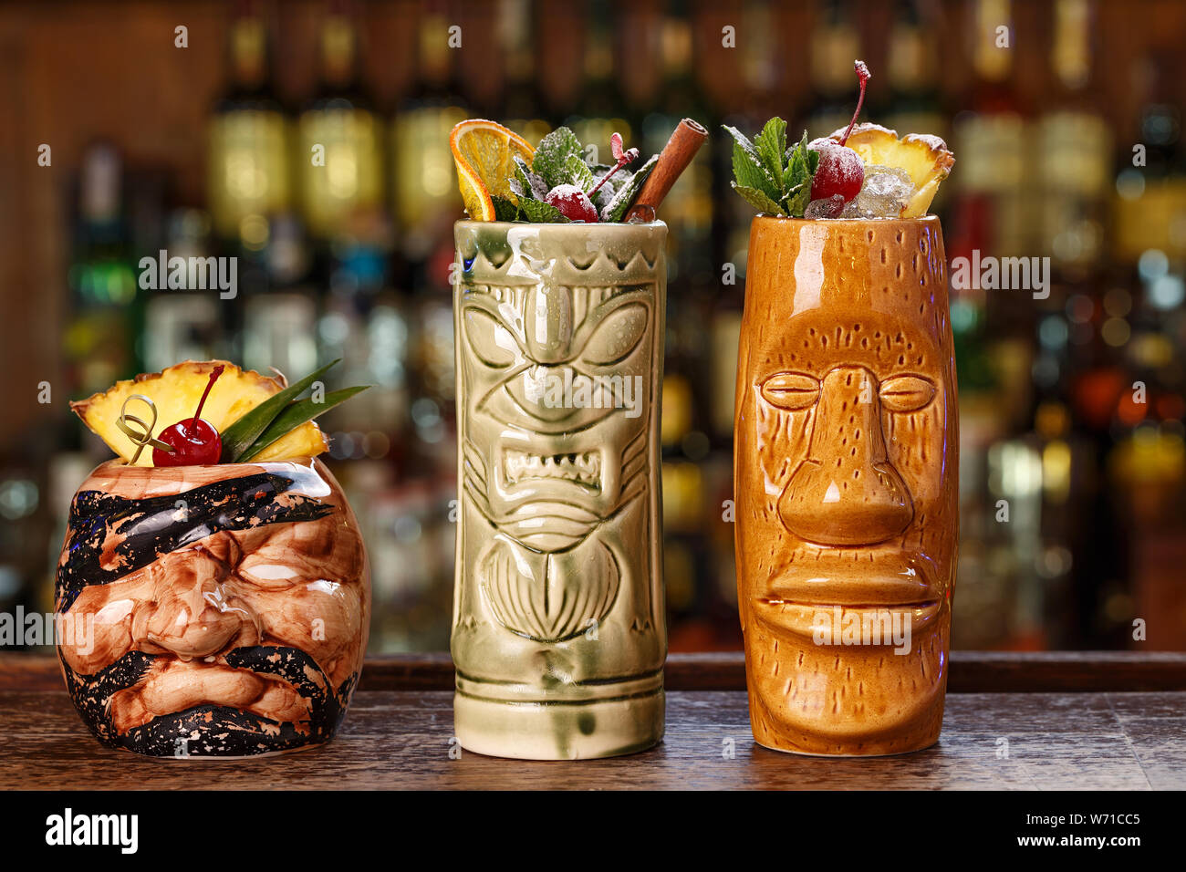 Summer refreshing cocktails by Pina Colada, Rio Punch and Mai Tai on ...