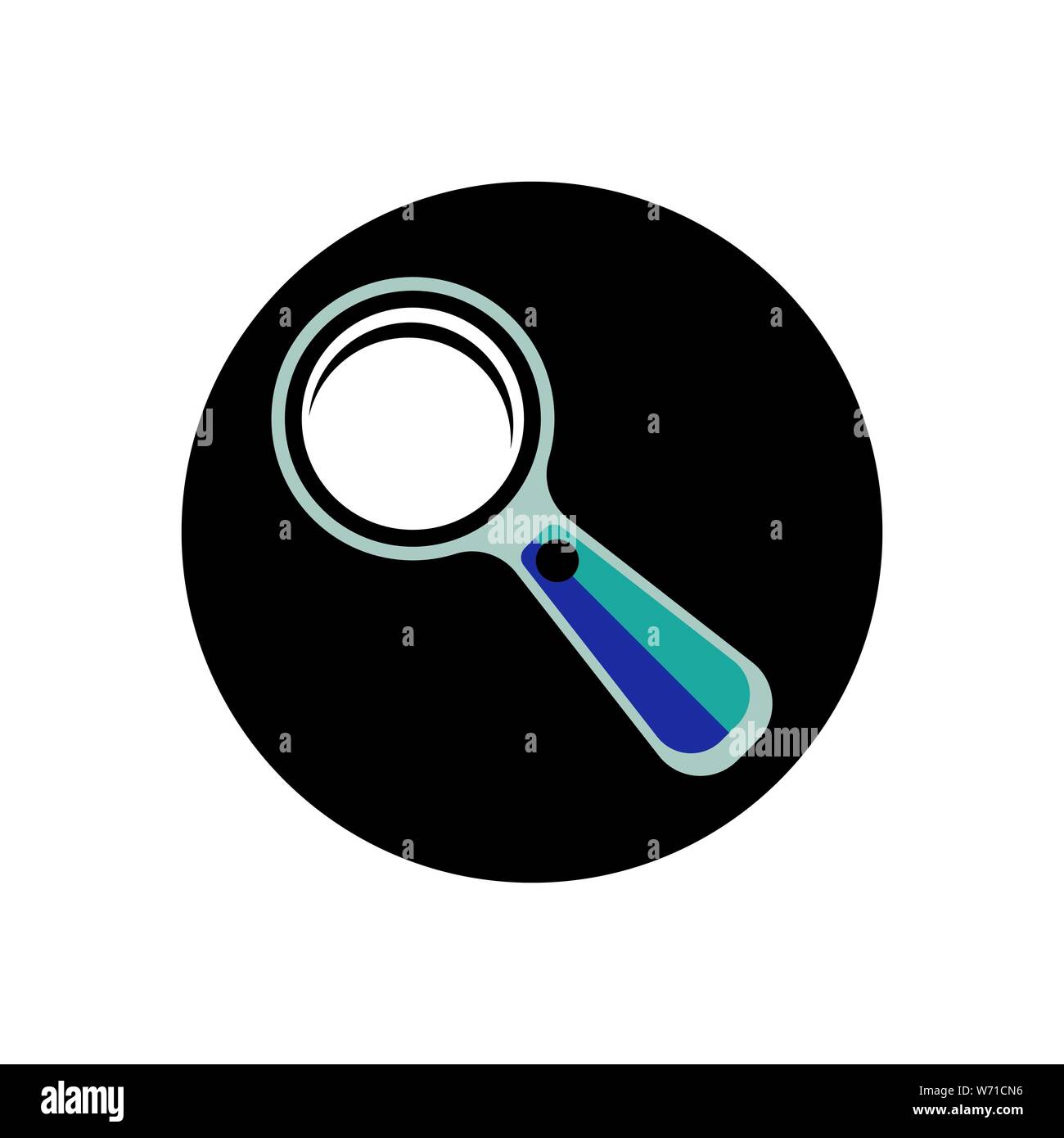 magnifying glass icon. Logo element illustration.magnifying glass ...