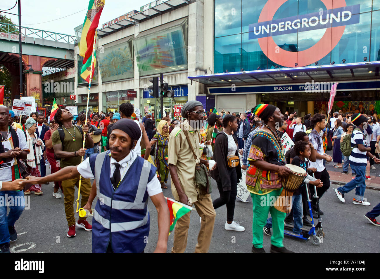 London, UK, 1st August 2019. The African emancipation day reparations ...