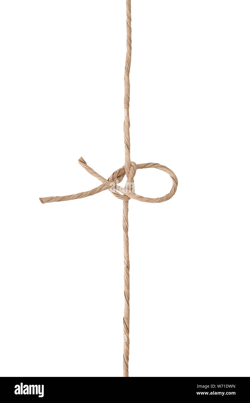 paper knot isolated on white Stock Photo - Alamy