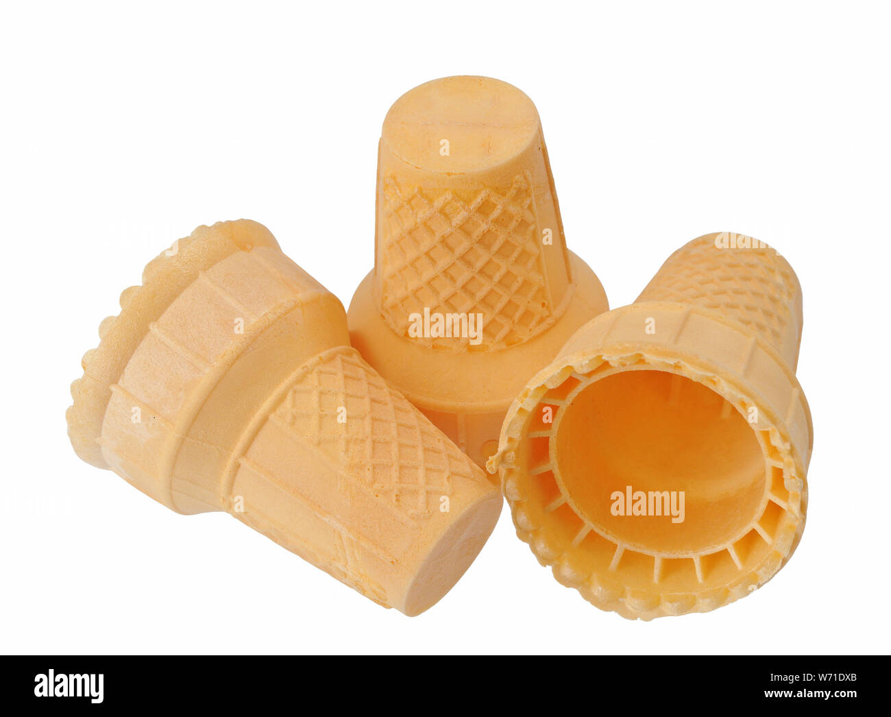 three cones isolated on white Stock Photo - Alamy
