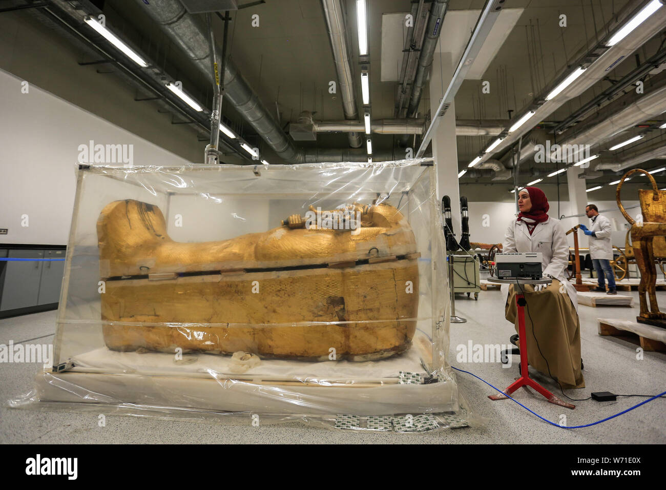 The grand egyptian museum restoration hi-res stock photography and ...
