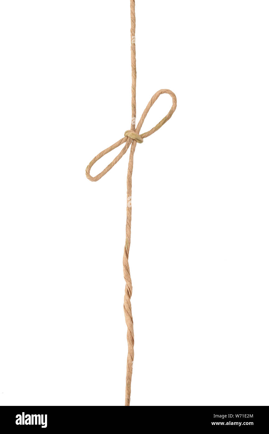 paper knot isolated on white Stock Photo - Alamy