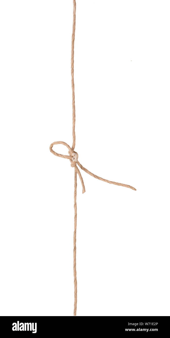 paper knot isolated on white Stock Photo - Alamy