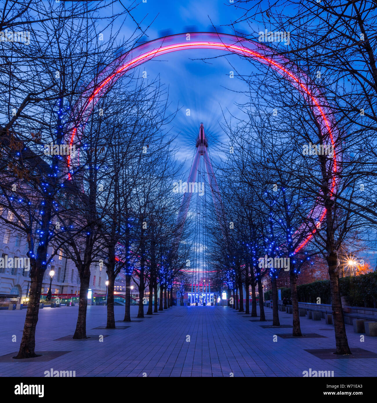London Eye in Winter, London, UK Stock Photo - Alamy