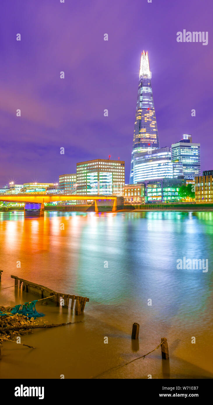 The shard night, London, UK Stock Photo - Alamy