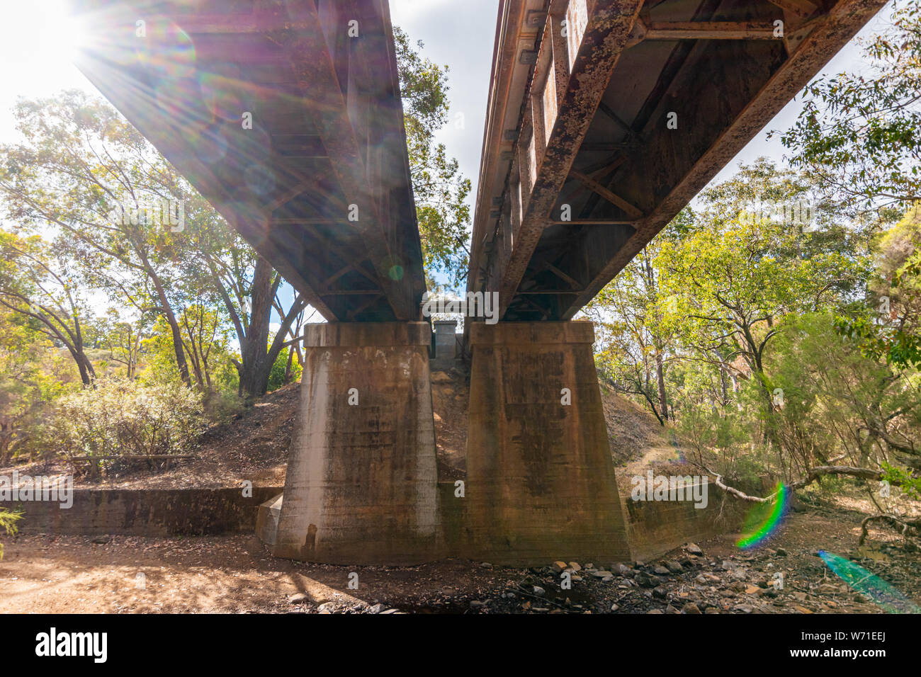 Avon Valley National Park old railroad bridges in West Australia Stock ...